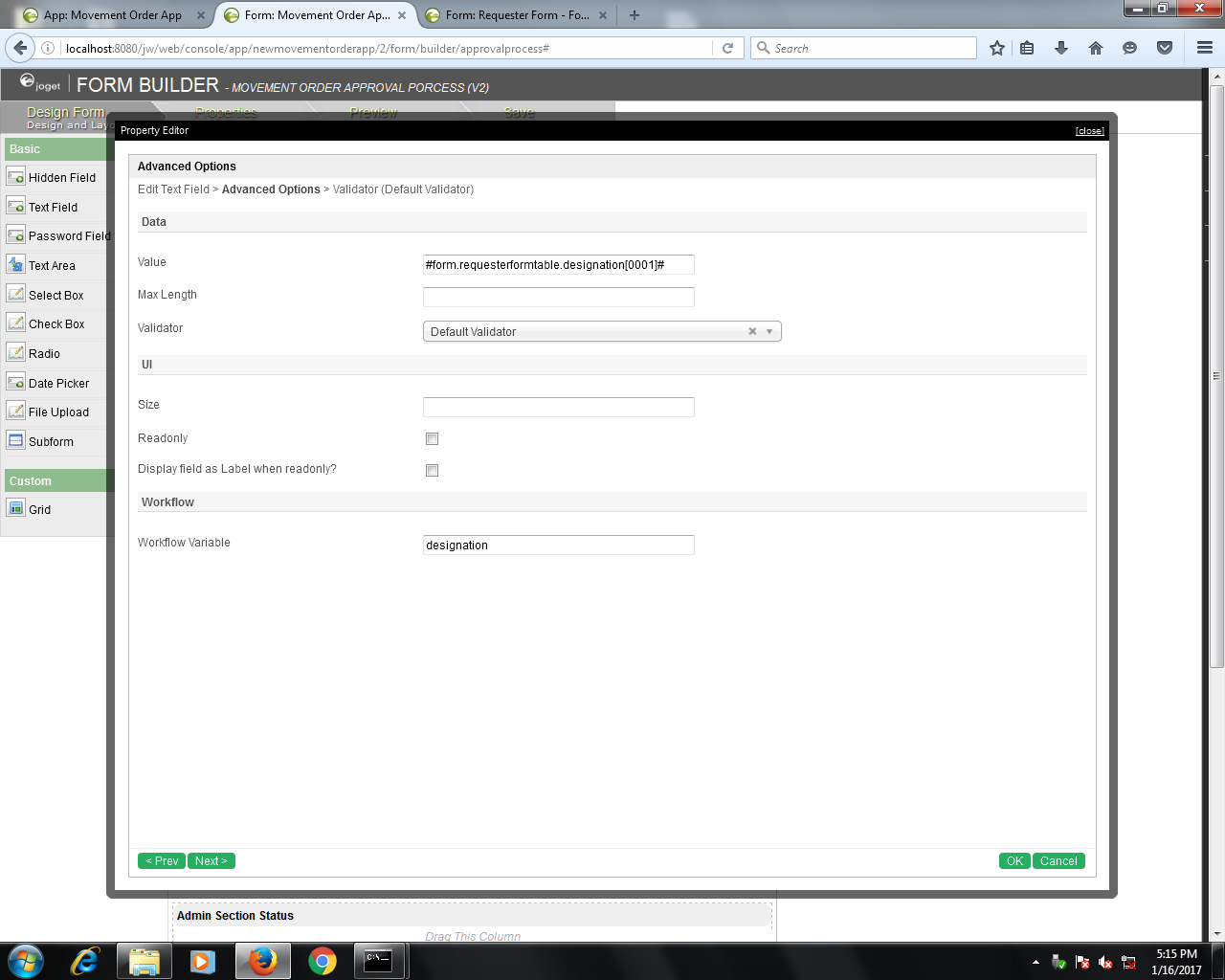 retriving field value from a table of a form - Joget | COMMUNITY